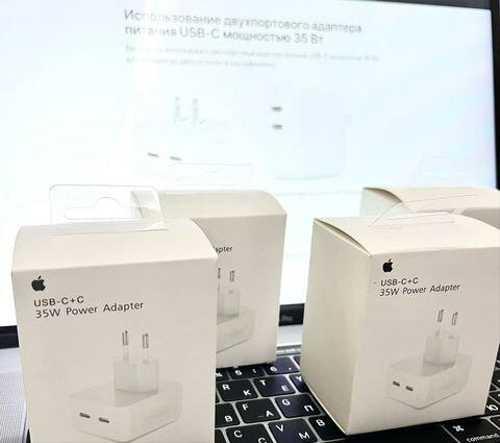 Зарядка apple 35w dual usb c