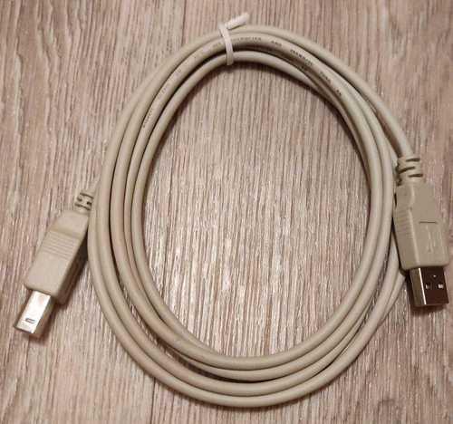 Кабель USB A-B 1,5 и 5 метров