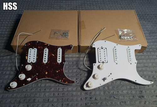 Пикгарды в сборе на Stratocaster SSS и HSS