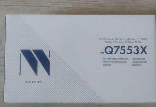 Картридж NV Print PM Q7553X для HP Laserjet M2727