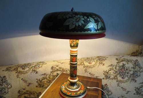 Настольная лампа в стиле Хохлома СССР