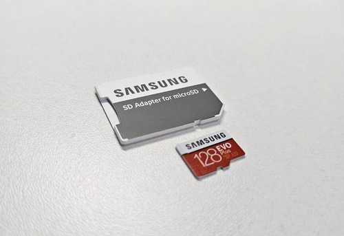 Карта памяти Samsung MicroSD 128гб