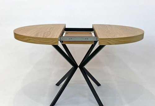 Раздвижной круглый стол из дерева (D1000)
