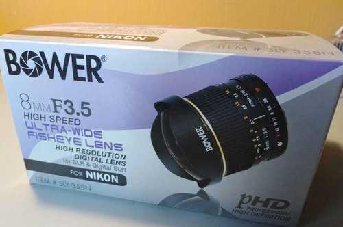 Объектив Bower 8mm F3.5 Nikon