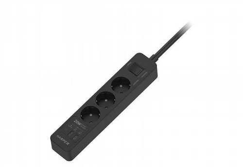 Harper Сетевой фильтр с USB зарядкой UCH-440 Black
