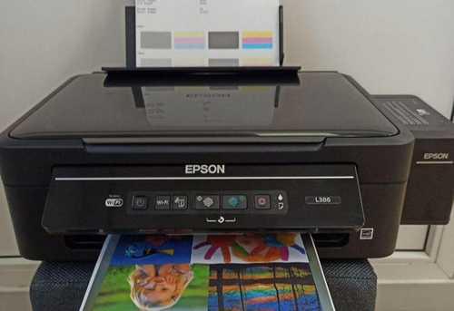 Принтер мфу Epson L386 wi-fi 3в1