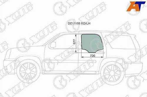 Стекло боковое опускное cadillac escalade, chevrol