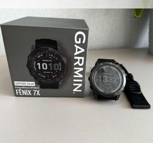 Часы garmin fenix 7x sapphire solar 51 mm