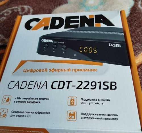 Ресивер DVB-T2 cadena CDT-2291SB