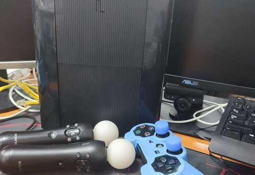 PS3 Super Slim 500gb + 2 Move