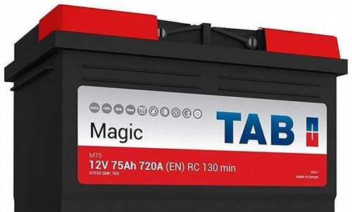 75Ah Аккумулятор 12V 6CT-75.0 Tab Magic M75 (низ)