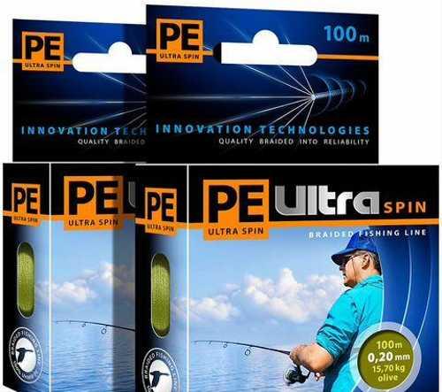 Фирменные шнуры PE Ultra spin и PE Ultra light 100