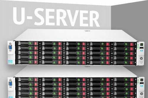 Сервер HP DL380p G8 25SFF 1x2697v2 16Gb p420i 1x75