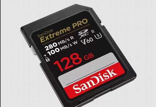 Карта памяти SanDisk sdxc 128GB Extreme PRO UHS-II