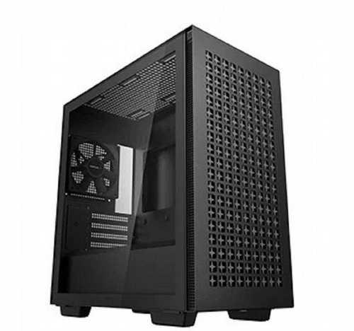 Корпус MiniTower DeepCool CH370 черный без бп mATX TG window 1x120mm fan (R-CH370-bknam1-G-1)