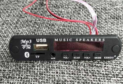 Модуль встраиваемый FM, Mp3, USB, microSD
