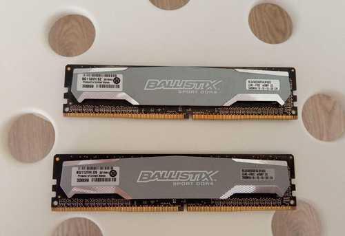 DDR4 8Gb Crucial Ballistix Sport 2x4Gb