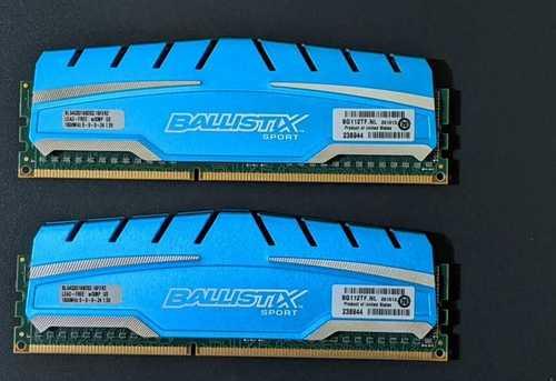 Оперативная память DDR3 Crusial Ballistix Sport XT