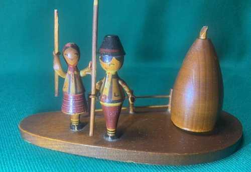 Советская деревянная игрушка. Винтаж