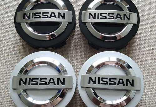 Колпачки заглушки на литые диски Nissan 60,54,57,5