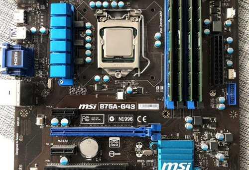 Материнская плата Msi B75A-G43 (LGA 1155)