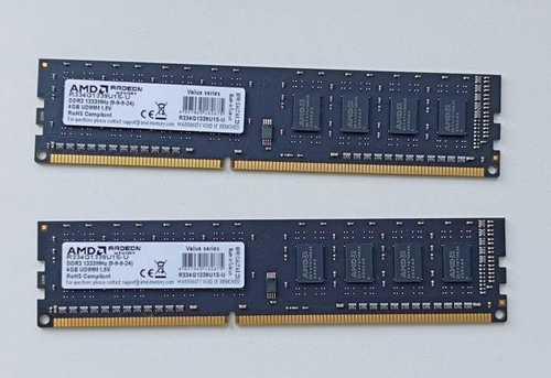 Оперативная память DDR3 8Gb (2*4Gb)