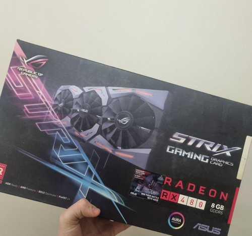 Видеокарта rx 480 8gb strix