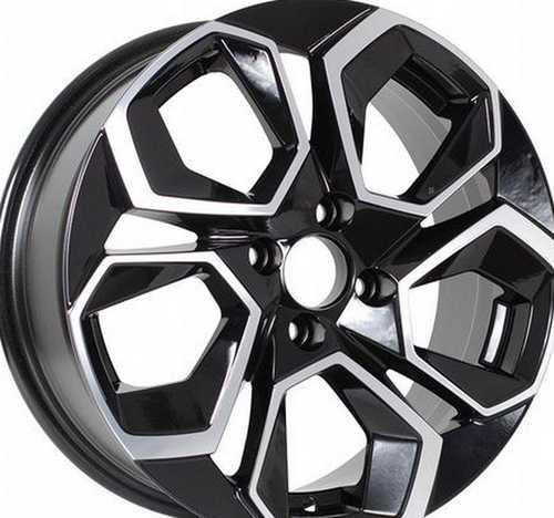 KDW KD1620 : 6,5x16 4*100 Et:45 Dia:60,1 Black Front Polished