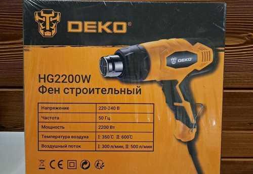 Строительный фен deko HG2200W, 2200 Вт