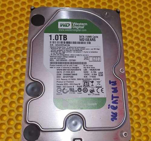 Жёсткий диск WD Green 1TB