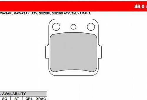 FDB661P Тормозные колодки дисковые moto, блистер 2