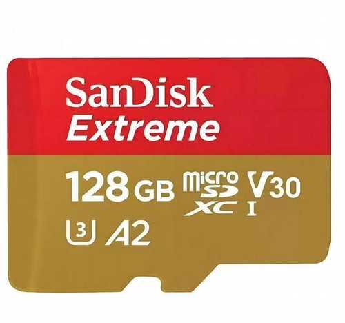 SanDisk Extreme 128Gb карта памяти MicroSD