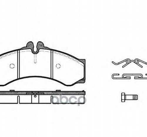 614 00 колодки дисковые п. MB Sprinter