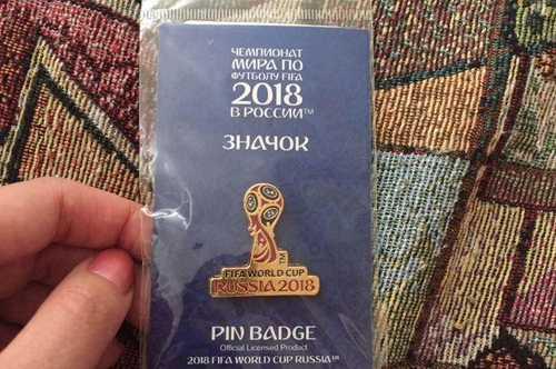 Значок чм по футболк 2018