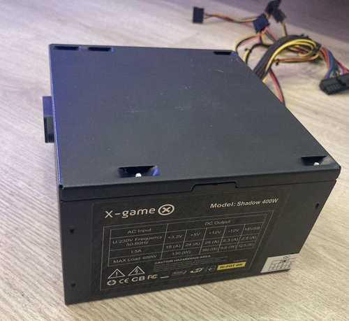 Блок питания shadow 400w x-game