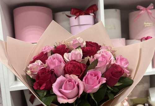 Букет из 19 роз Доставка цветов букетов