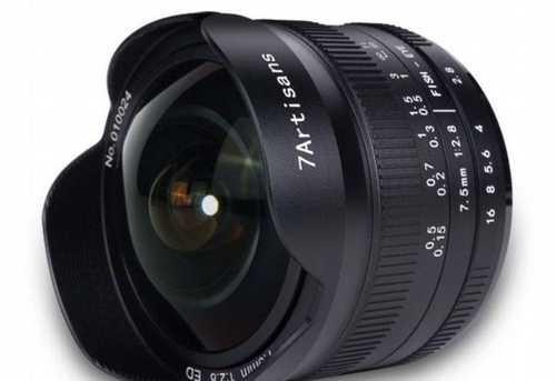 Объектив 7artisans 7.5mm f/2.8 II FishEye Canon RF