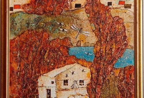 Картина маслом "Осень" кисти известного художника