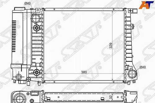 Радиатор охлаждения Бмв 3 Серии Е30 1.6/1.8 82-90