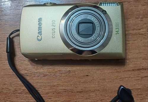 Компактный фотоаппарат canon ixus 210