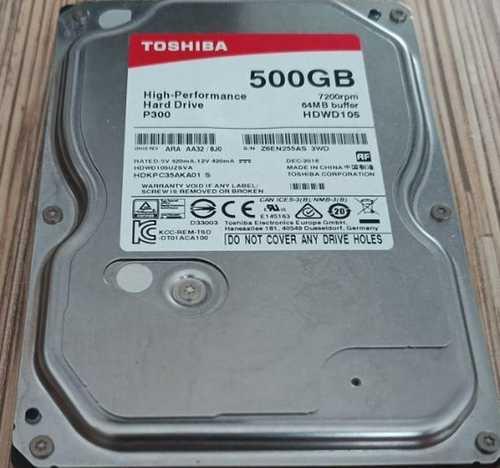 HDD Toshiba 500 gb