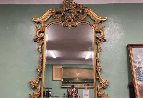 Зеркало настенное в стиле "рококо", дерево, левкас