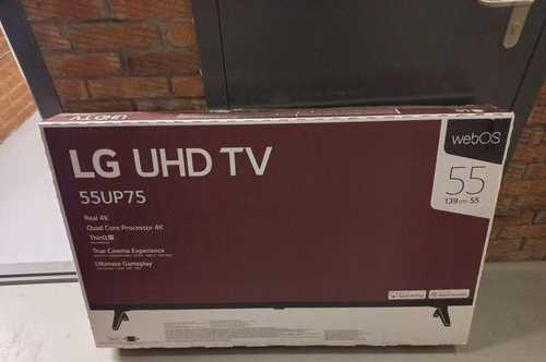 Телевизор LED LG 55UP75006LF черный