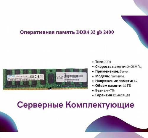 Оперативная память ddr4 32 gb 2400