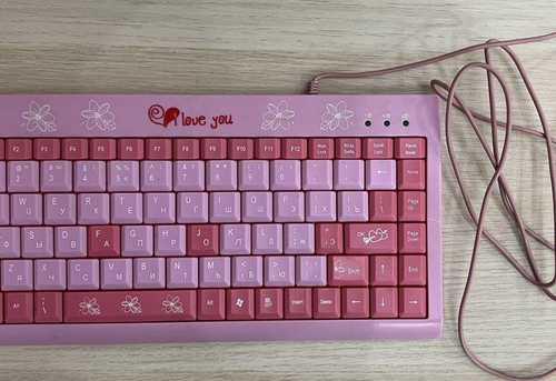 Клавиатура розовая - Sven mini 4000 pink usb