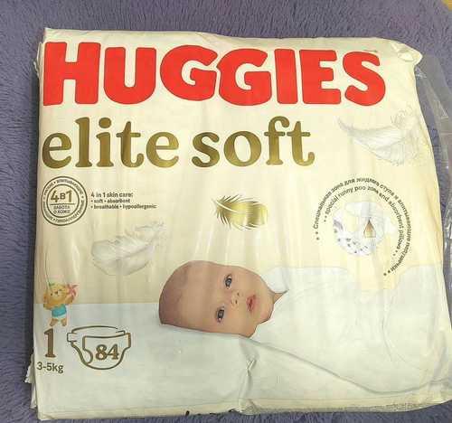 Подгузники huggies elite soft 1 84