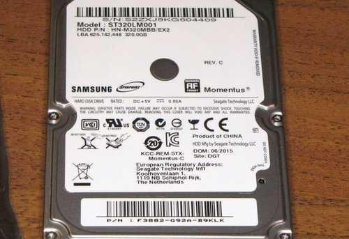 Внутренний жесткий диск 320 гб Seagate ST320LM001