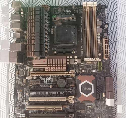 Asus sabertooth 990FX R2.0 4DDR3 ATX материнка