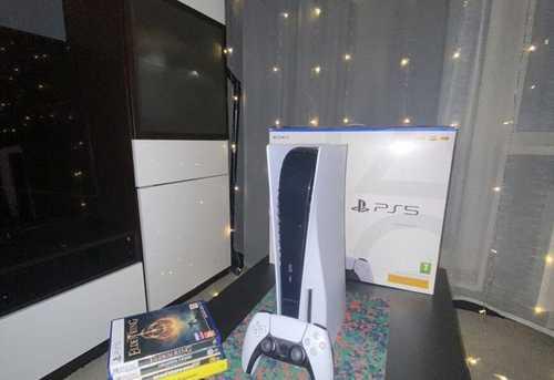 Sony playstation 5 с дисководом + 4 игры