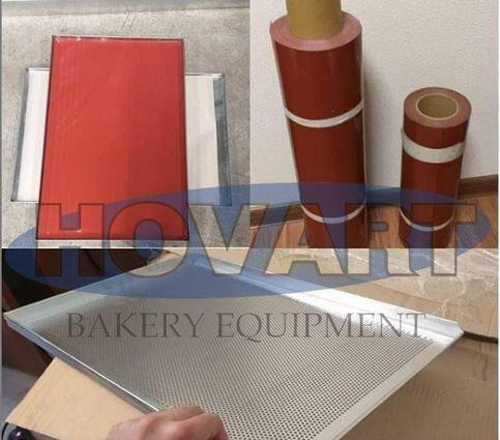 Листы пекарские в комплекте с силиконовым ковриков